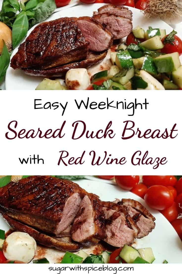 Simple Pan Seared Duck Breast - Sugar and Spice