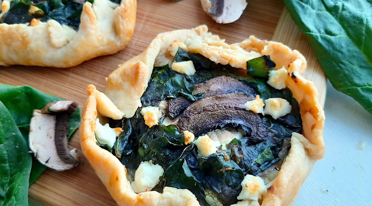 Mini Savory Galettes - Rustic Appetizers - Sugar and Spice